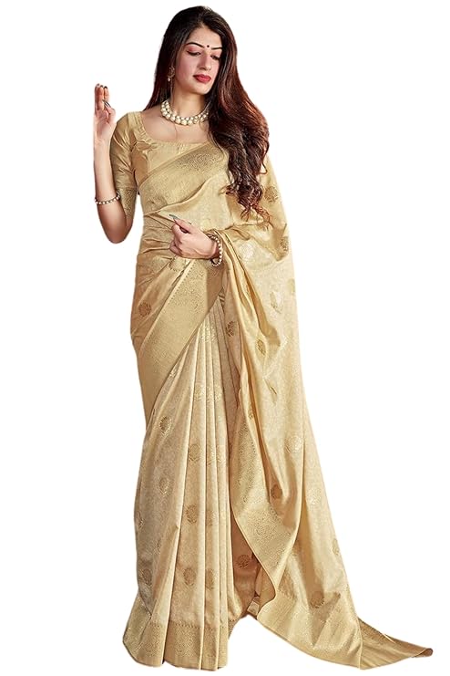 Open image in full screen Women's Kanjivaram Pure Soft Silk Saree For ...